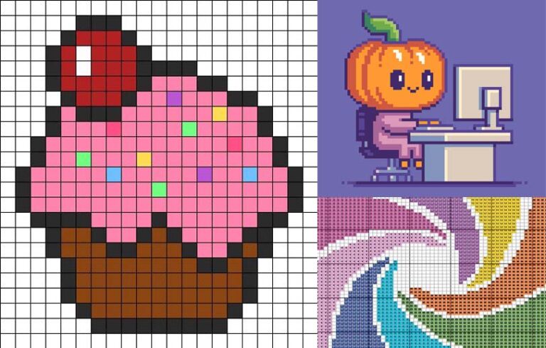 10 Easy Pixel Art Ideas for Beginners | BsyBee Design
